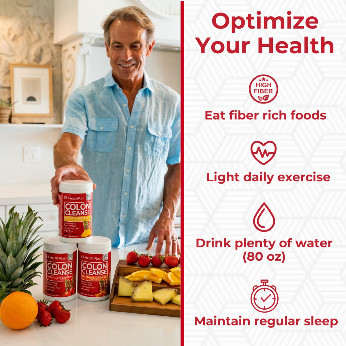 Colon cleanse powder with pineapple taste