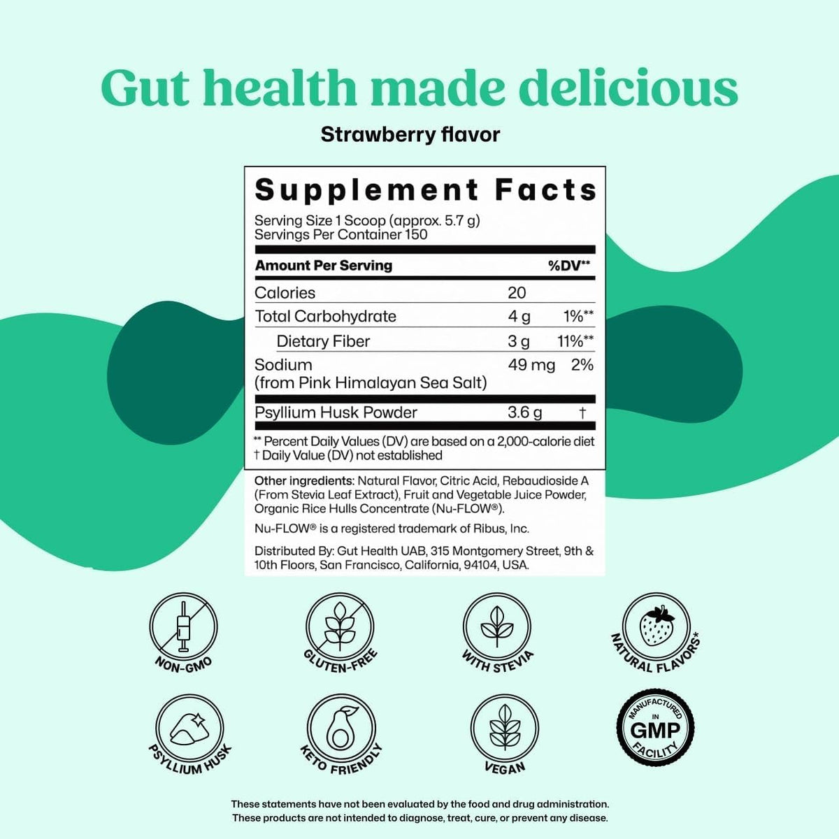 ColonBroom fiber powder for bloating relief