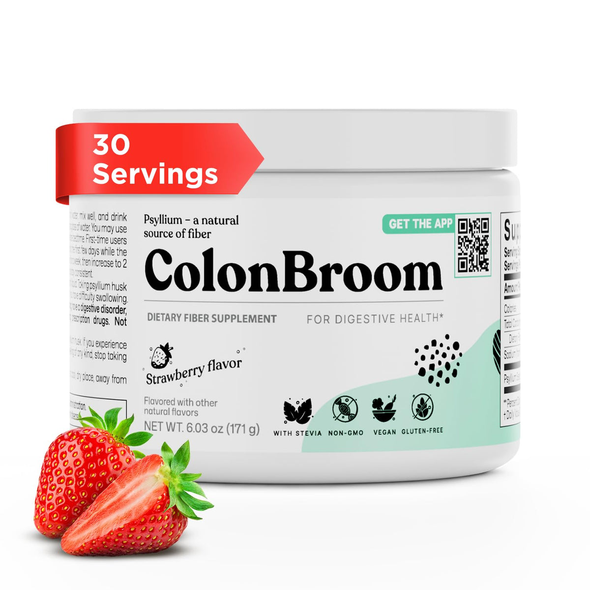 ColonBroom psyllium husk fiber powder
