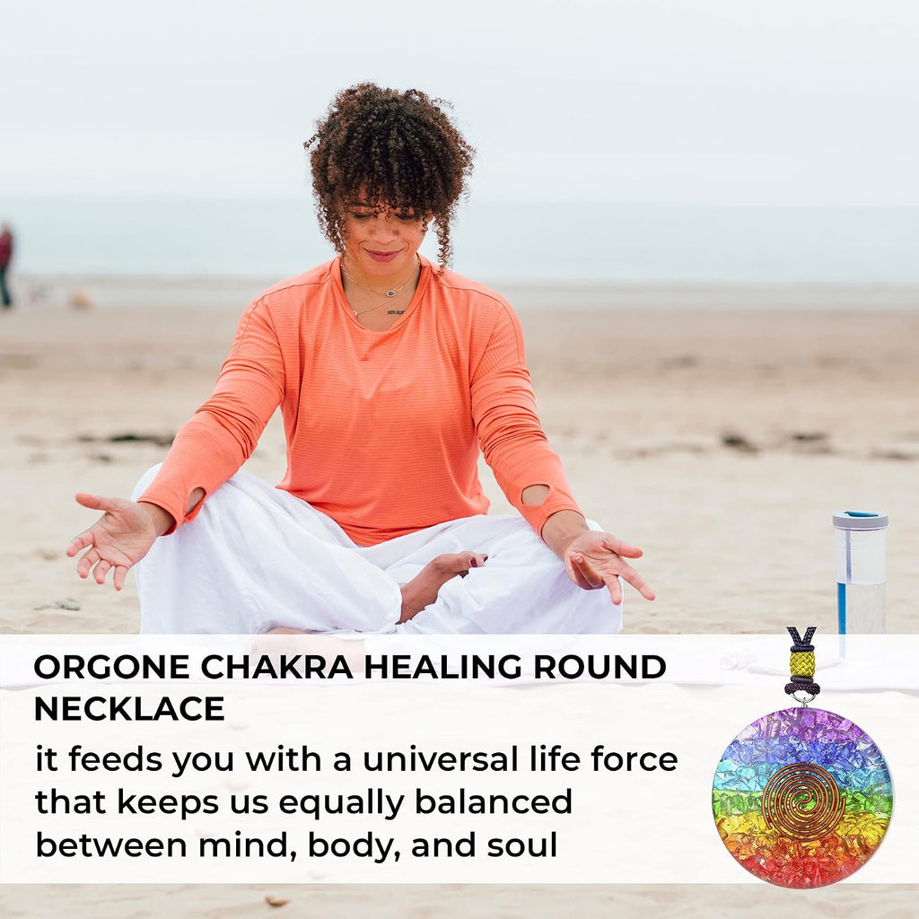 colorful chakra necklace for wellness