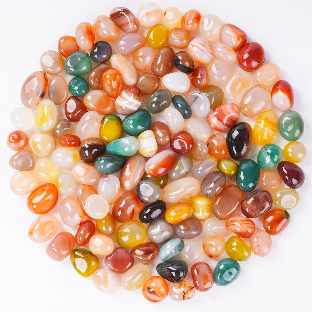colorful mixed agate stones for decoration