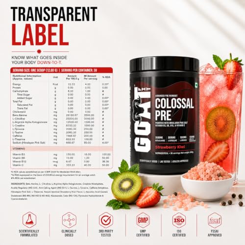 Colossal Pre PreWorkout for better recovery