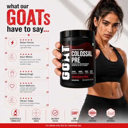 Colossal Pre PreWorkout for gym enthusiasts