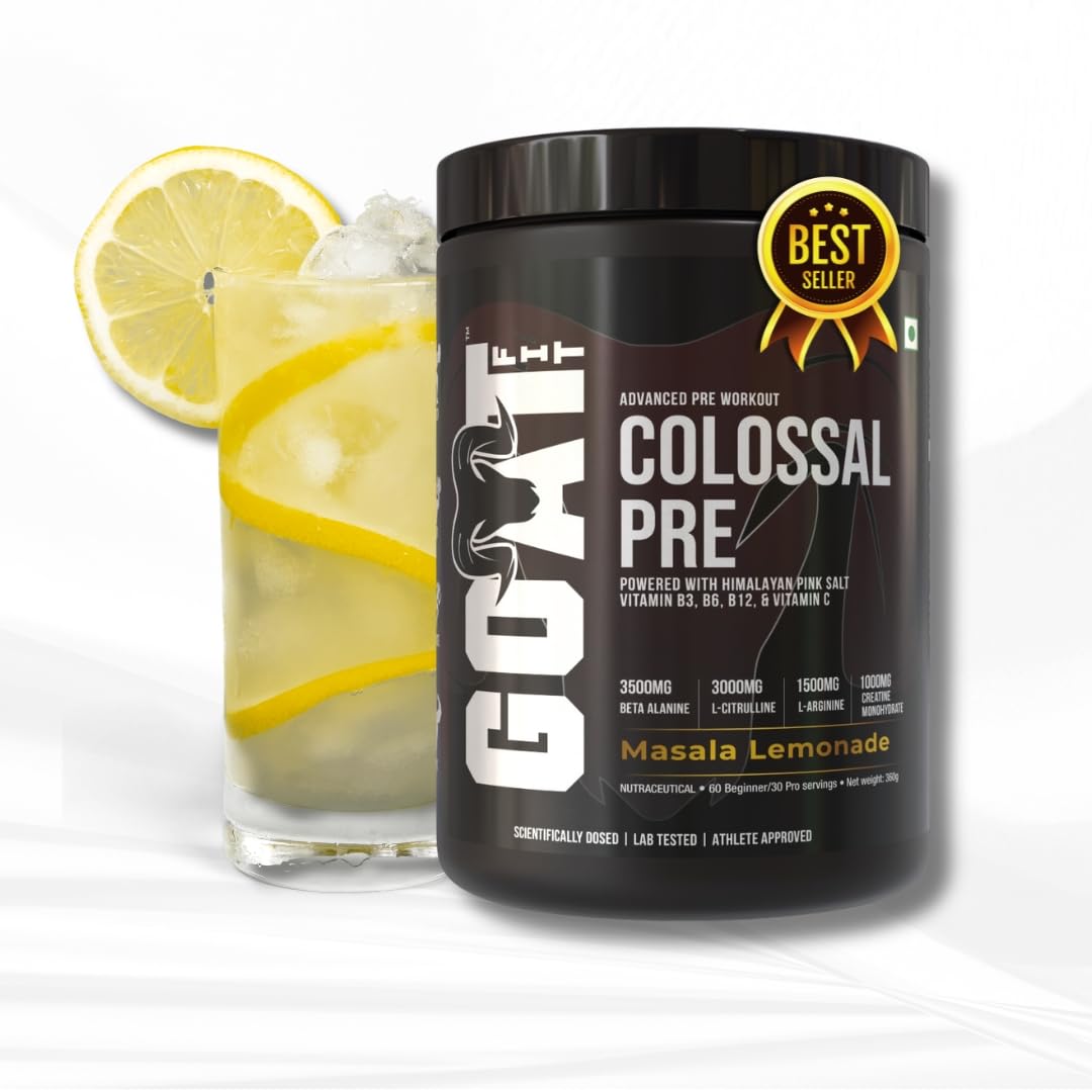 Colossal Pre PreWorkout Masala Lemonade flavour