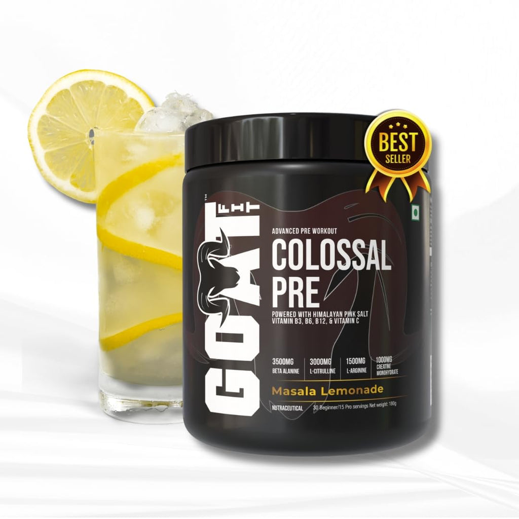 Colossal Pre Workout Masala Lemonade flavour