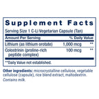 Colostrinin-Lithium for brain health