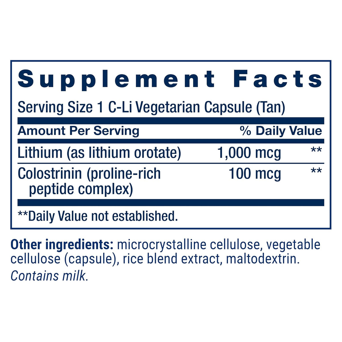 Colostrinin-Lithium for brain health
