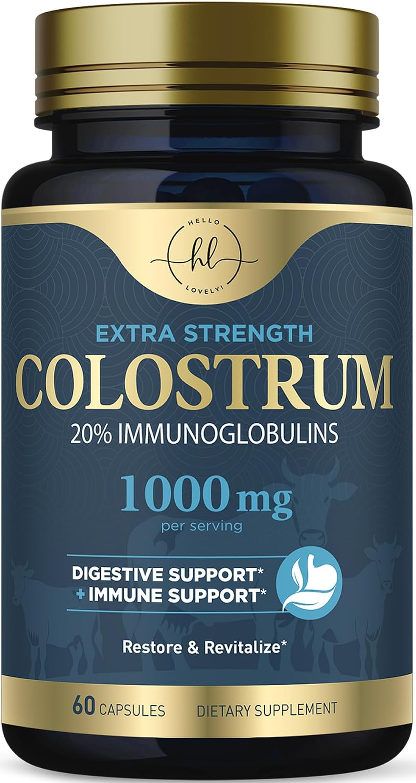 Colostrum 1000 mg immune support capsules