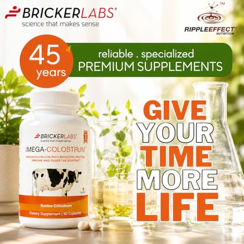 Colostrum capsules for daily nutrition boost