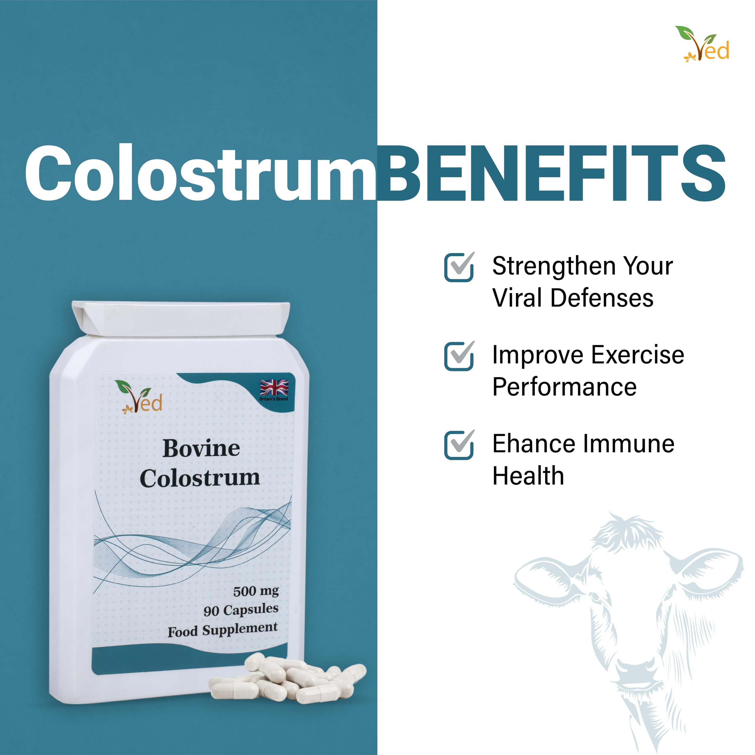 Colostrum capsules for daily nutrition