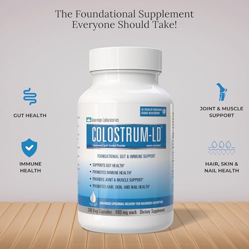 Colostrum capsules for digestive health