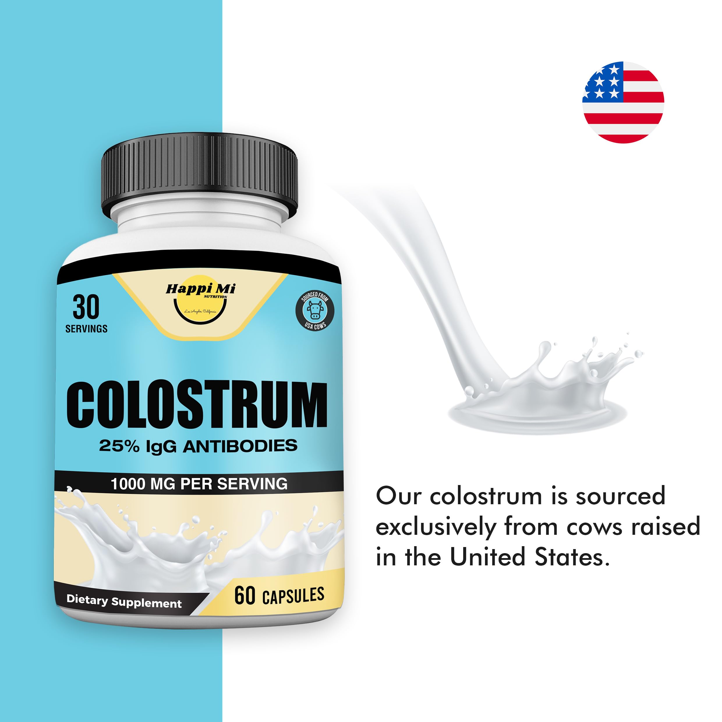 Colostrum capsules for overall wellness