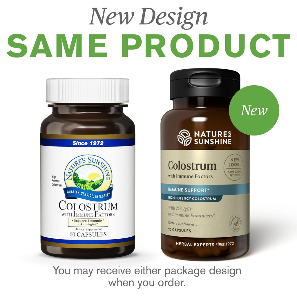 colostrum capsules for seniors' vitality