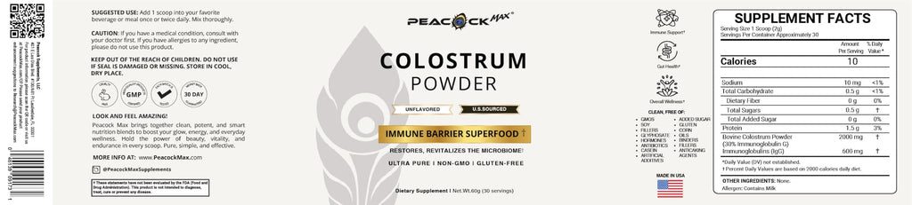 Colostrum for better nutrient absorption