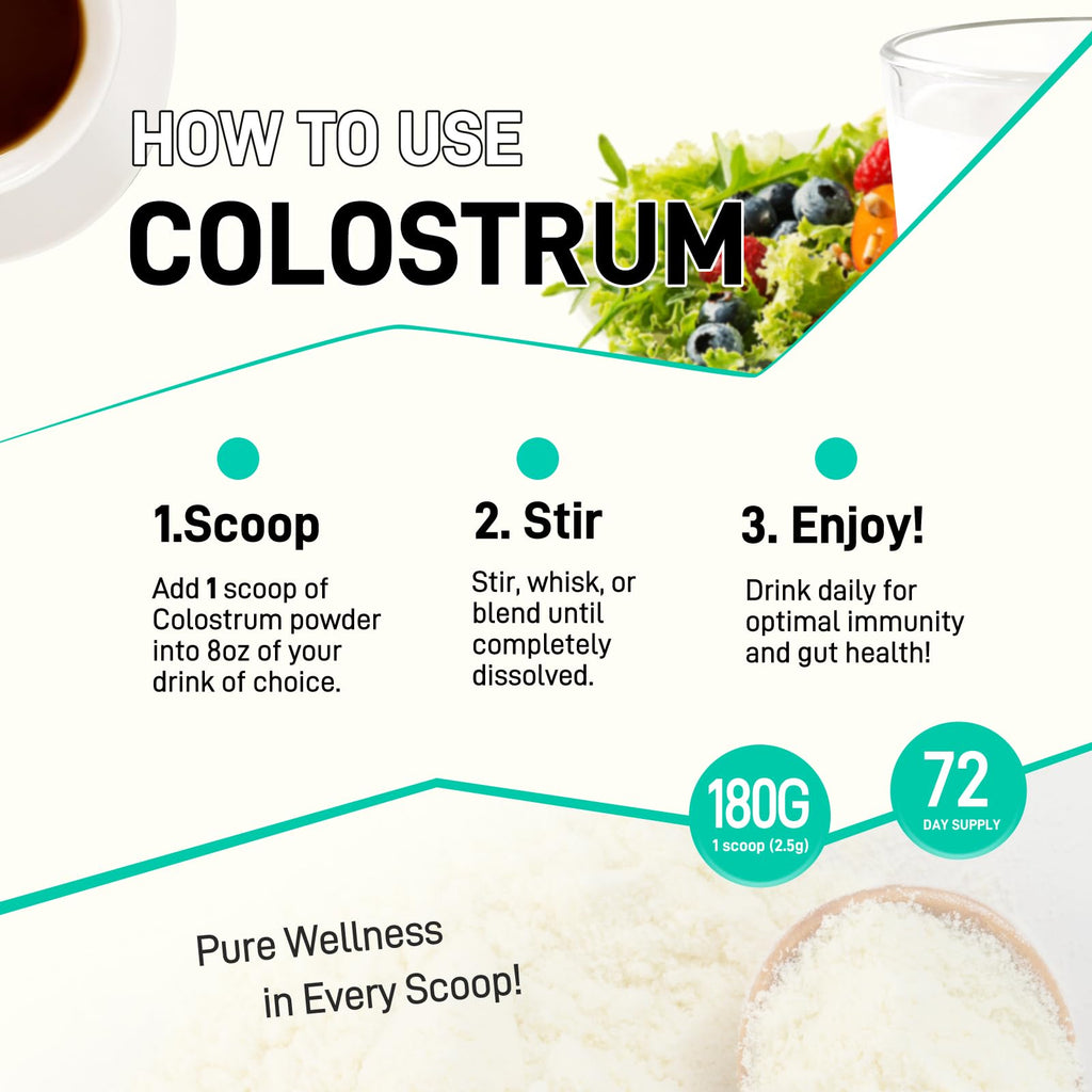 Colostrum for enhanced immune function