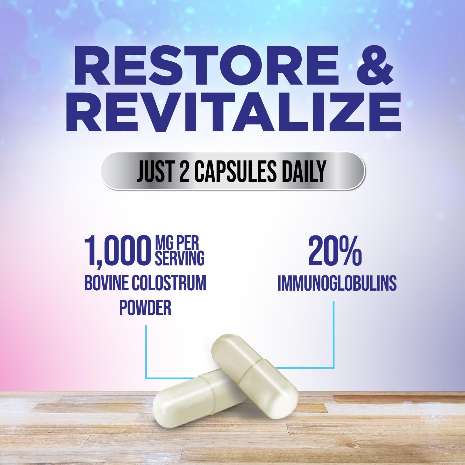 Colostrum multivitamins for vitality