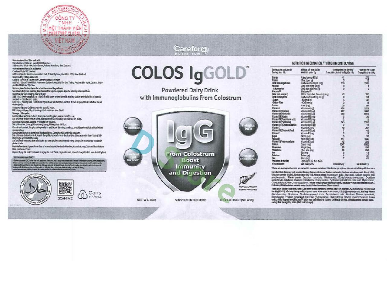 colostrum powder for active lifestyles