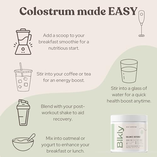 Colostrum powder for daily wellness routine