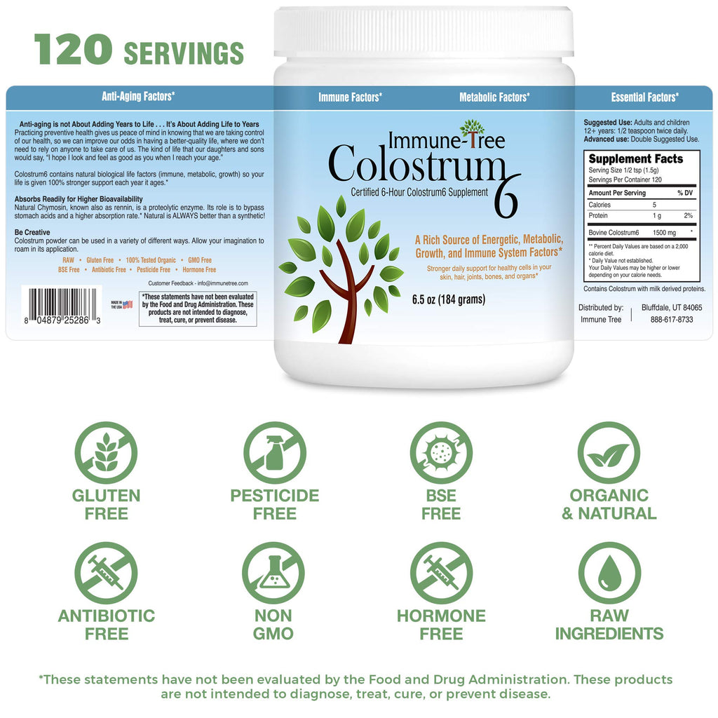 colostrum powder for enhanced immune function