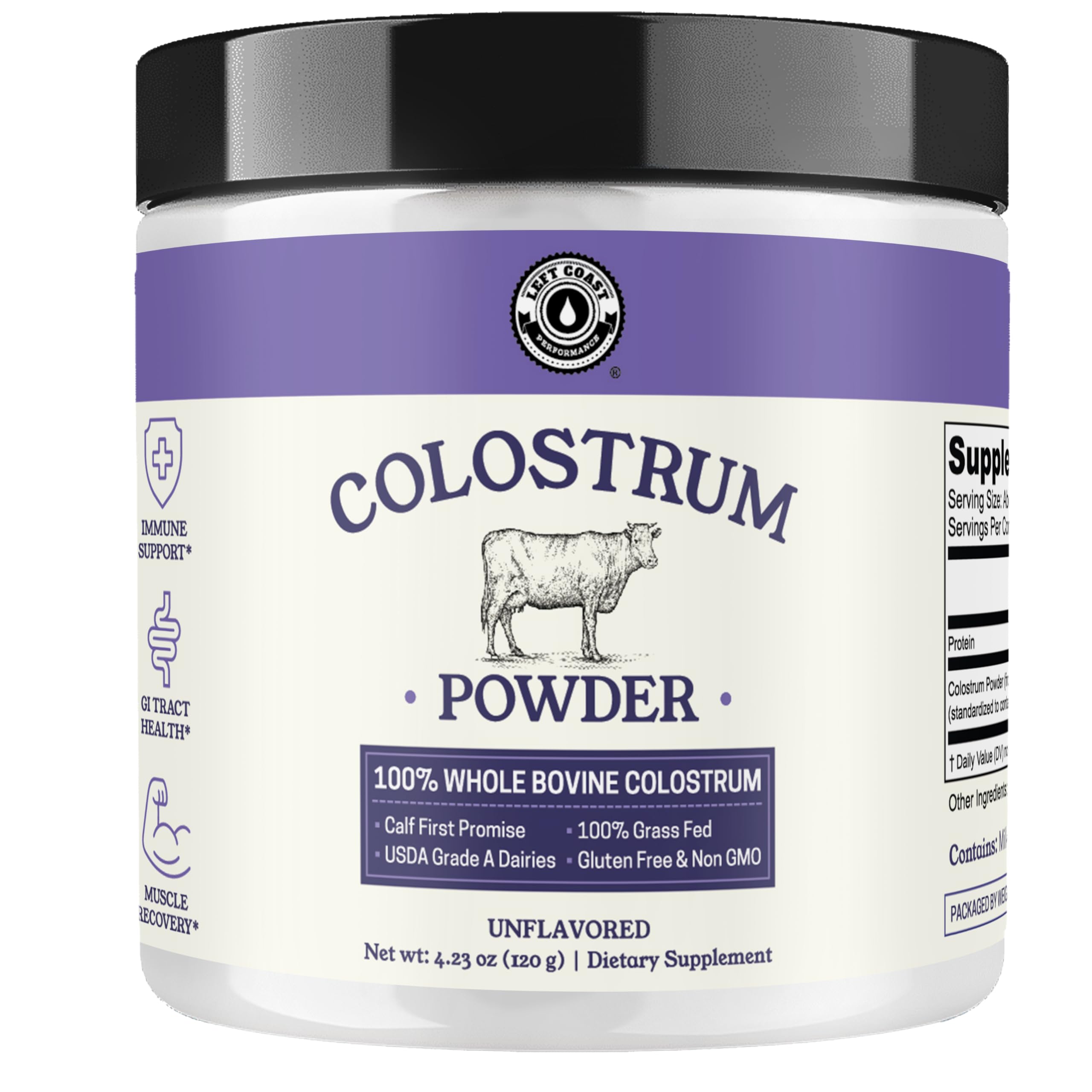 Colostrum powder for immune support