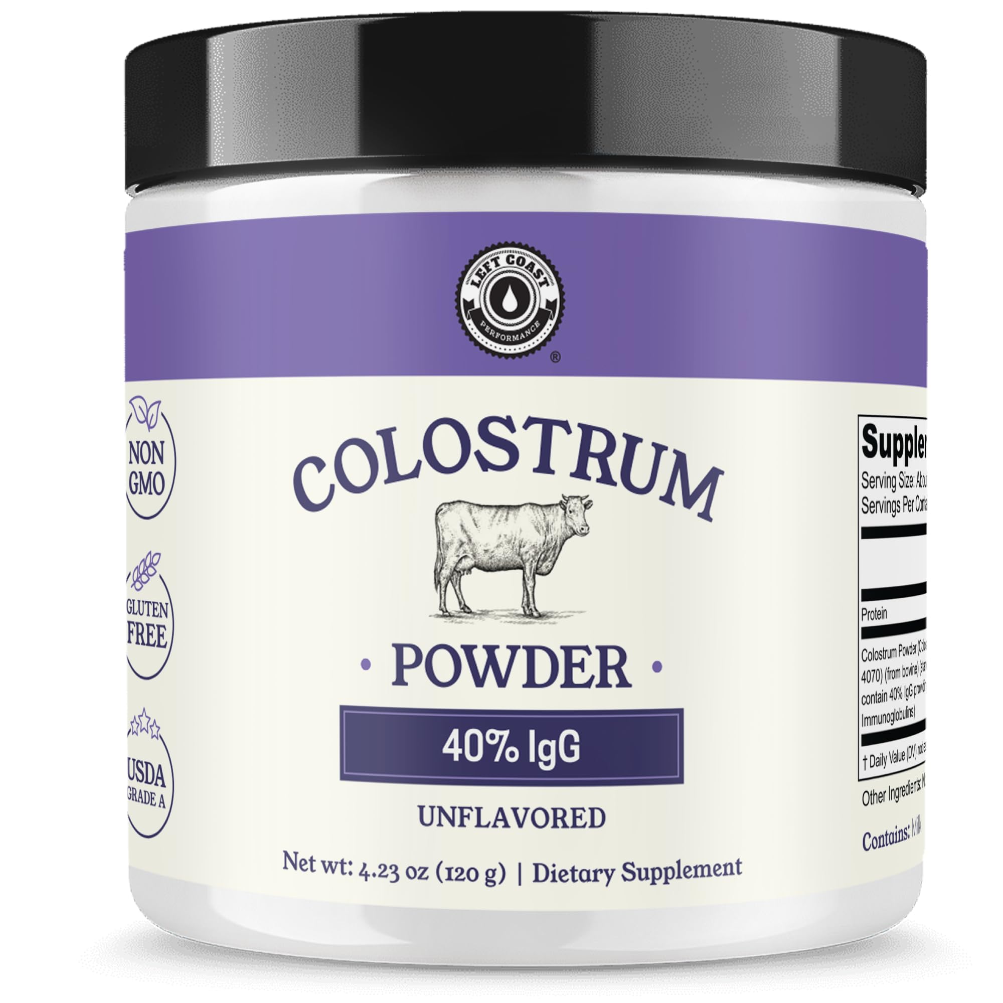 Colostrum powder for immune support