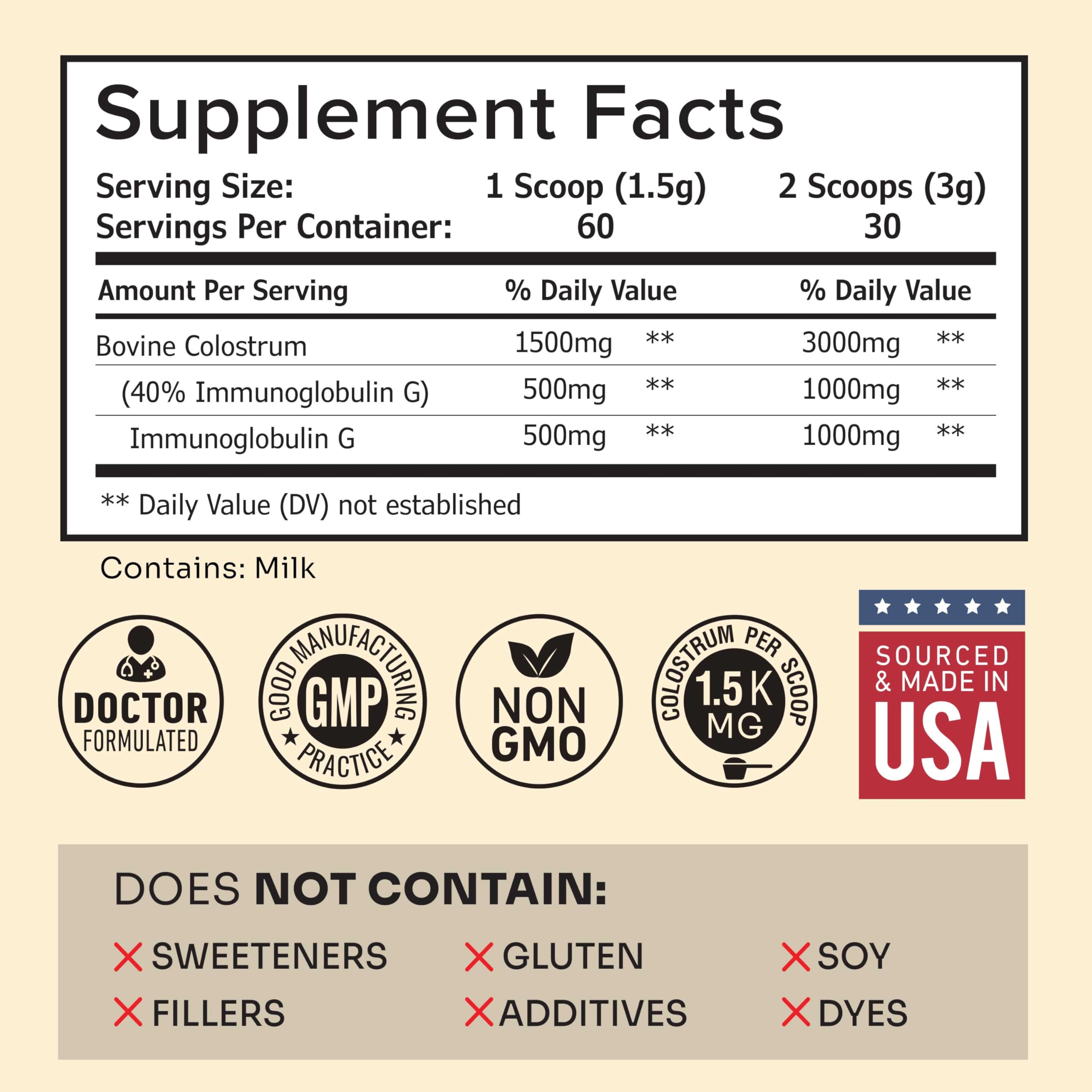 colostrum powder for overall wellness