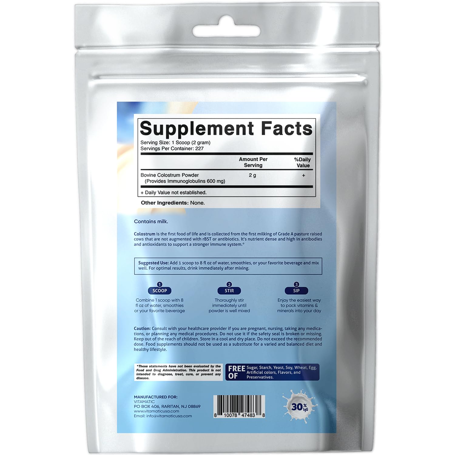 colostrum powder for skin health