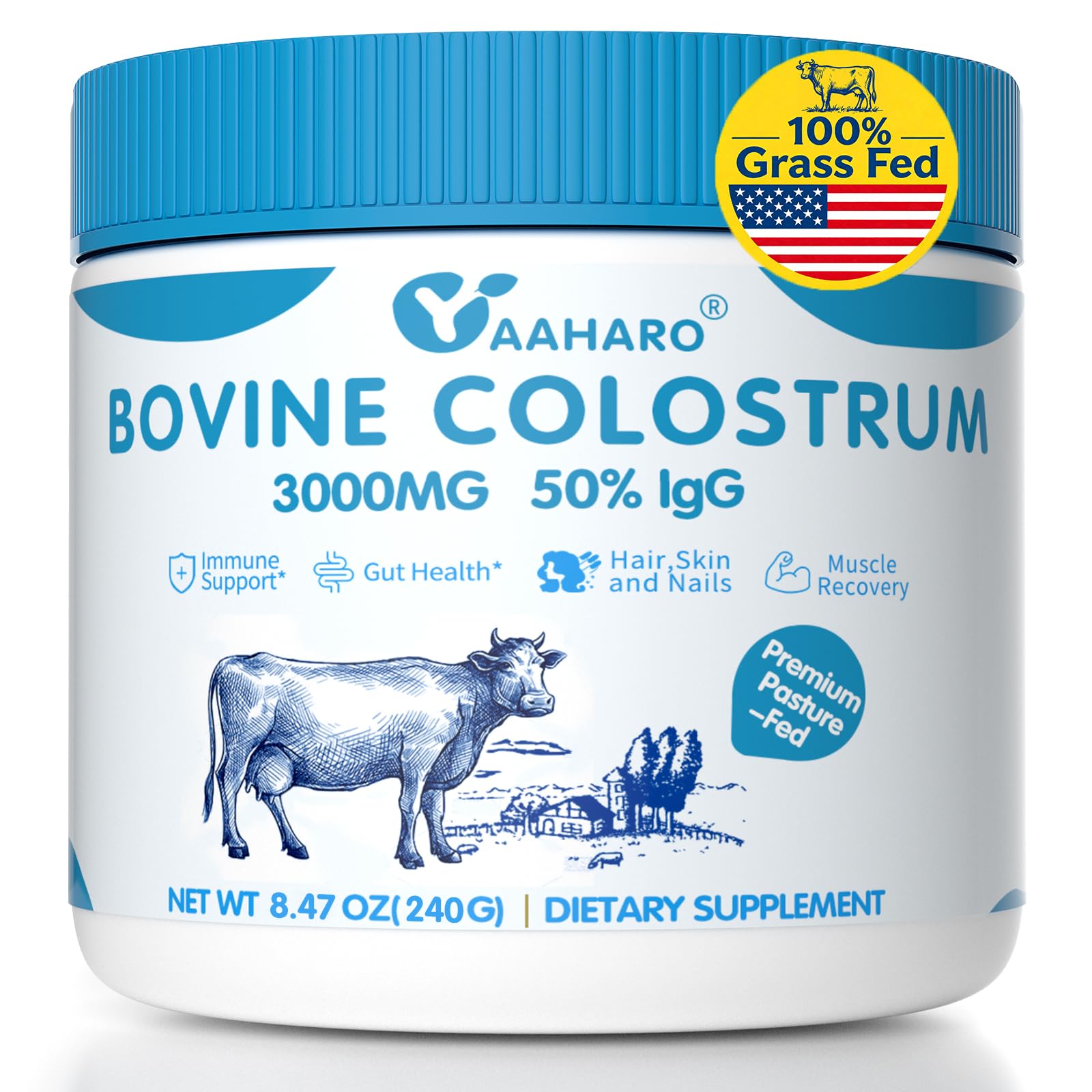 colostrum powder with collagen peptides