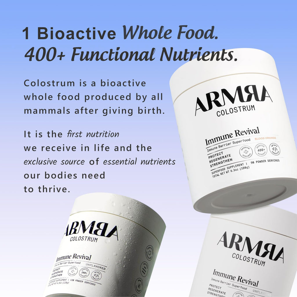 colostrum powder with essential vitamins and minerals