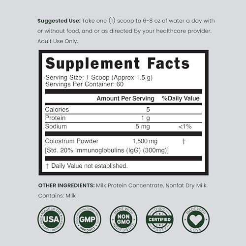 colostrum supplement for daily nutrition