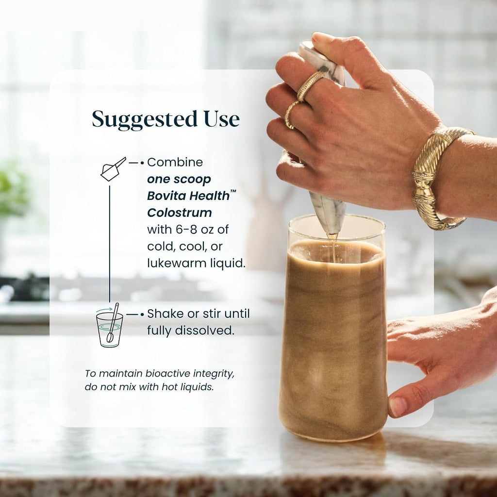 Colostrum supplement for digestive balance