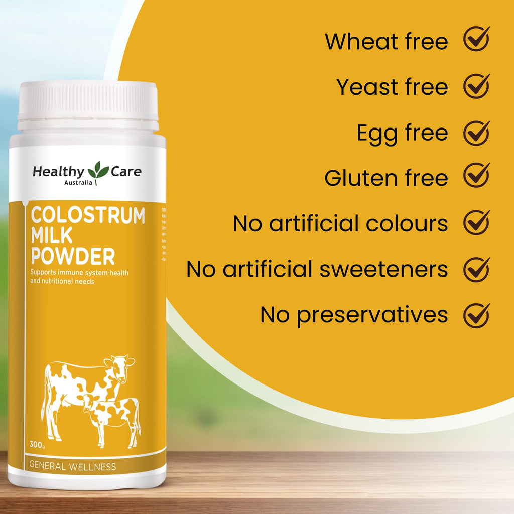 Colostrum supplement for overall health