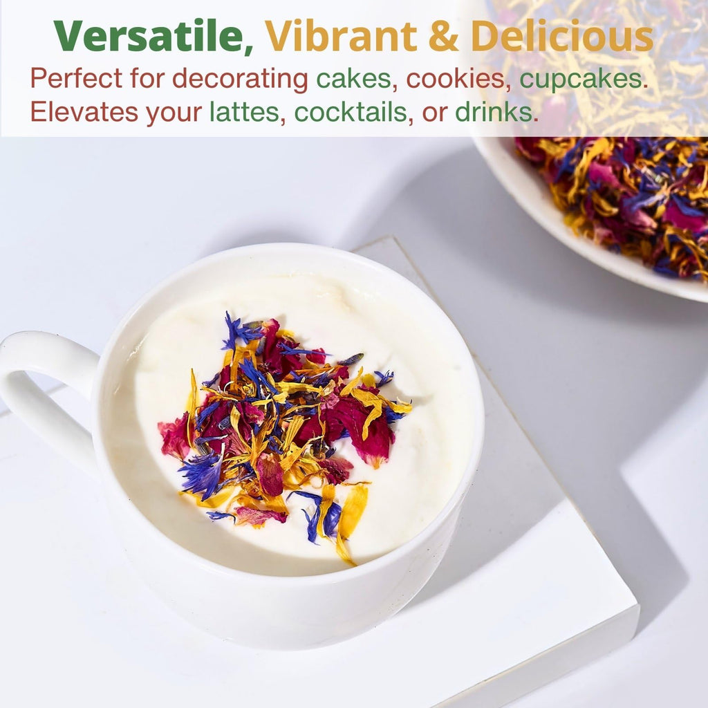 colourful edible flowers for special occasions