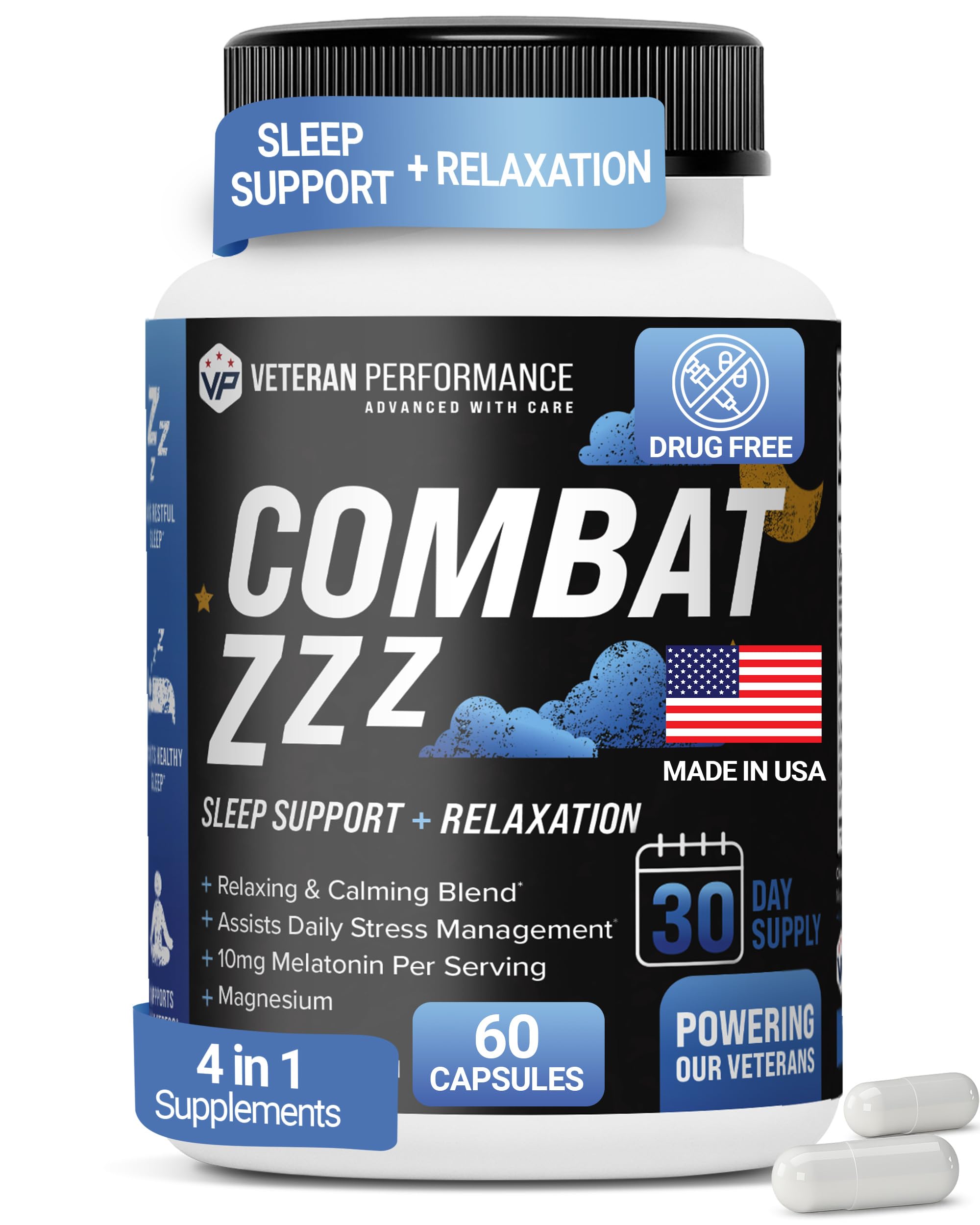 Combat ZZZ sleep aid capsules