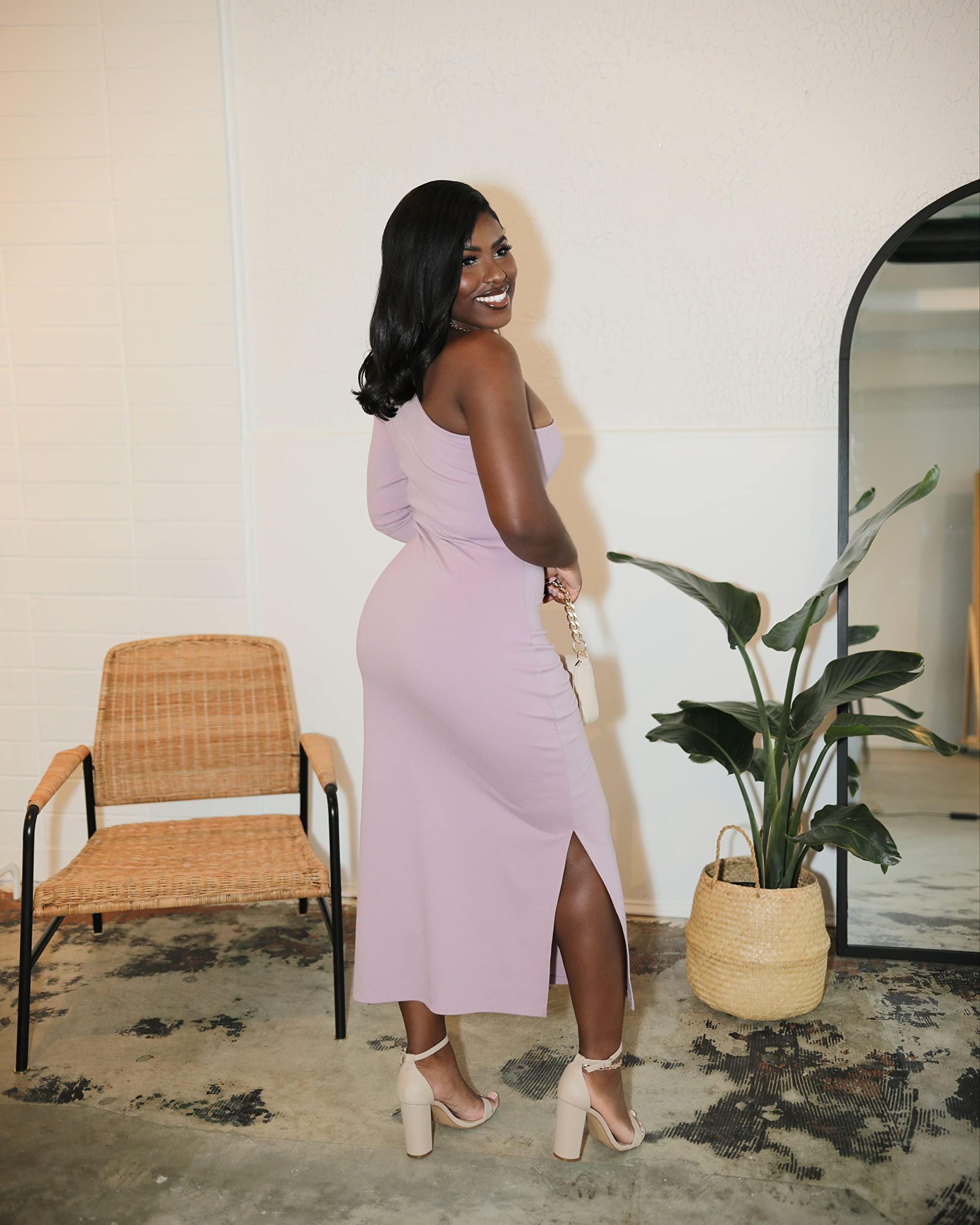 comfortable elderberry dress for summer