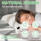 Comfortable grounding pillowcase for better sleep