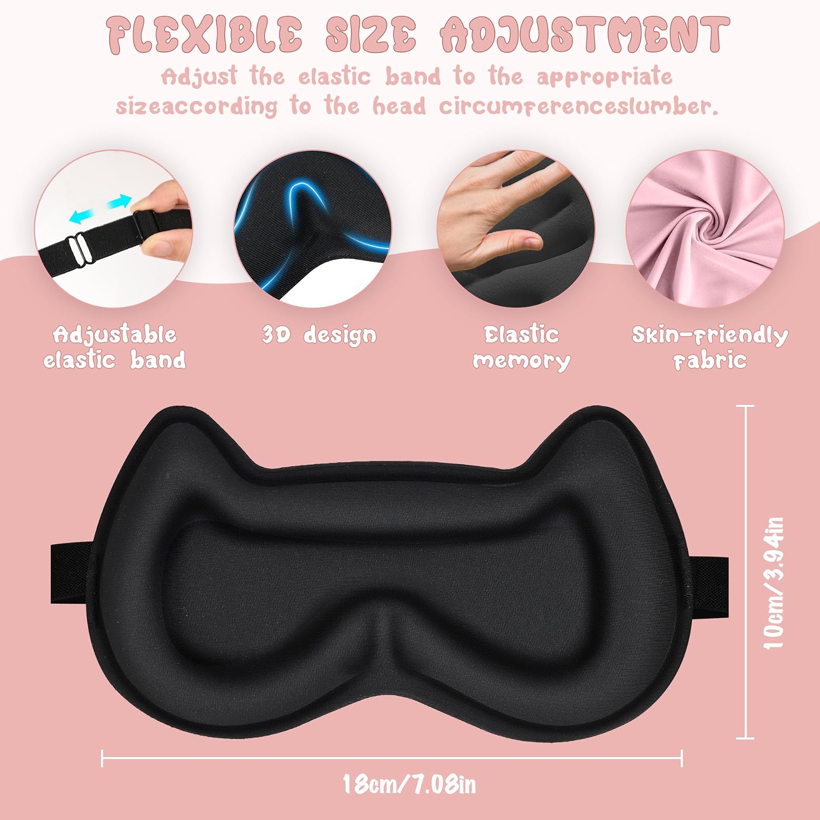 comfortable kids sleep mask design