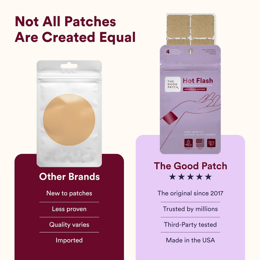 comfortable patches for hot flash relief