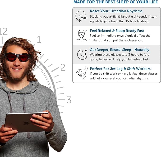 comfortable sleep glasses for melatonin users