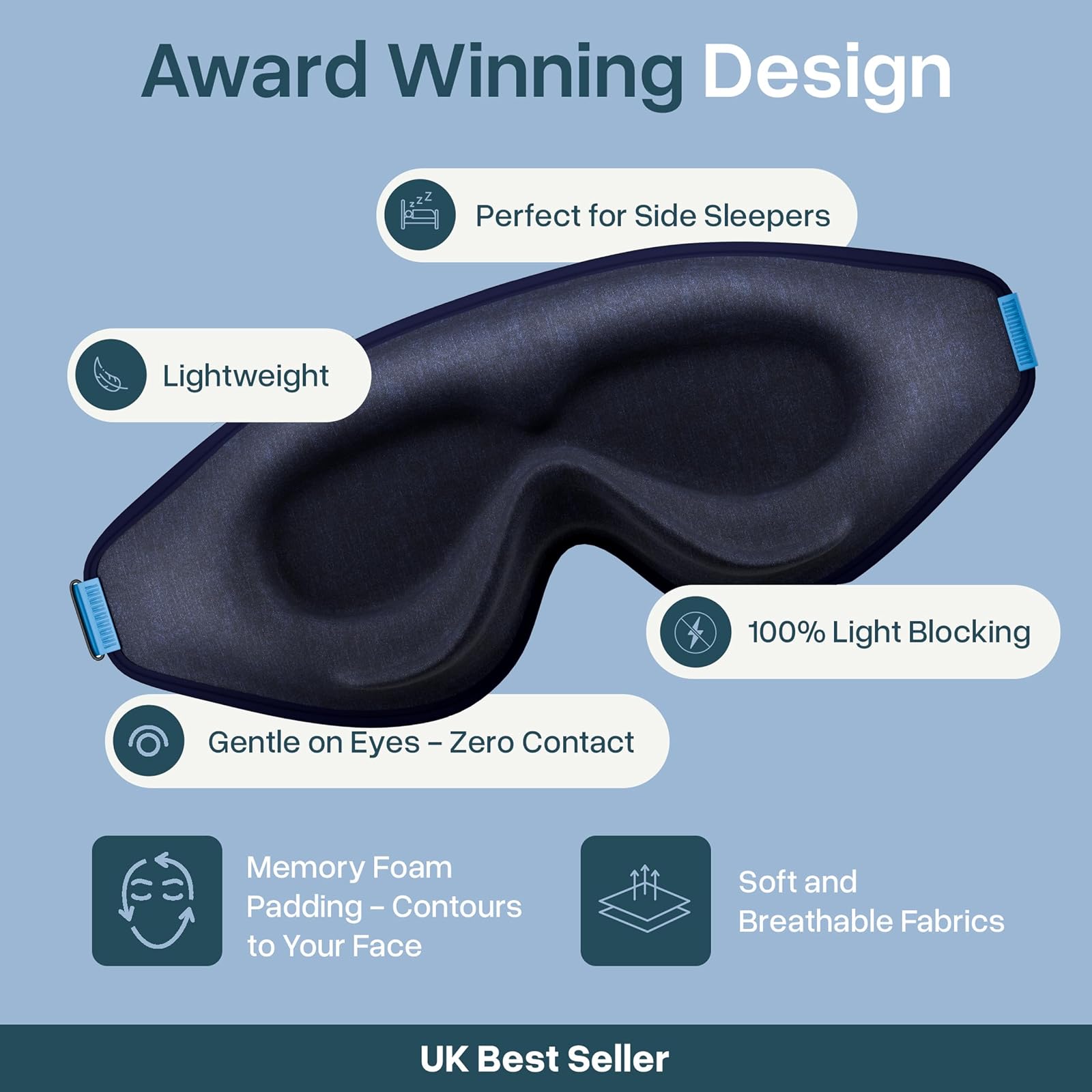 comfortable sleep mask for melatonin users