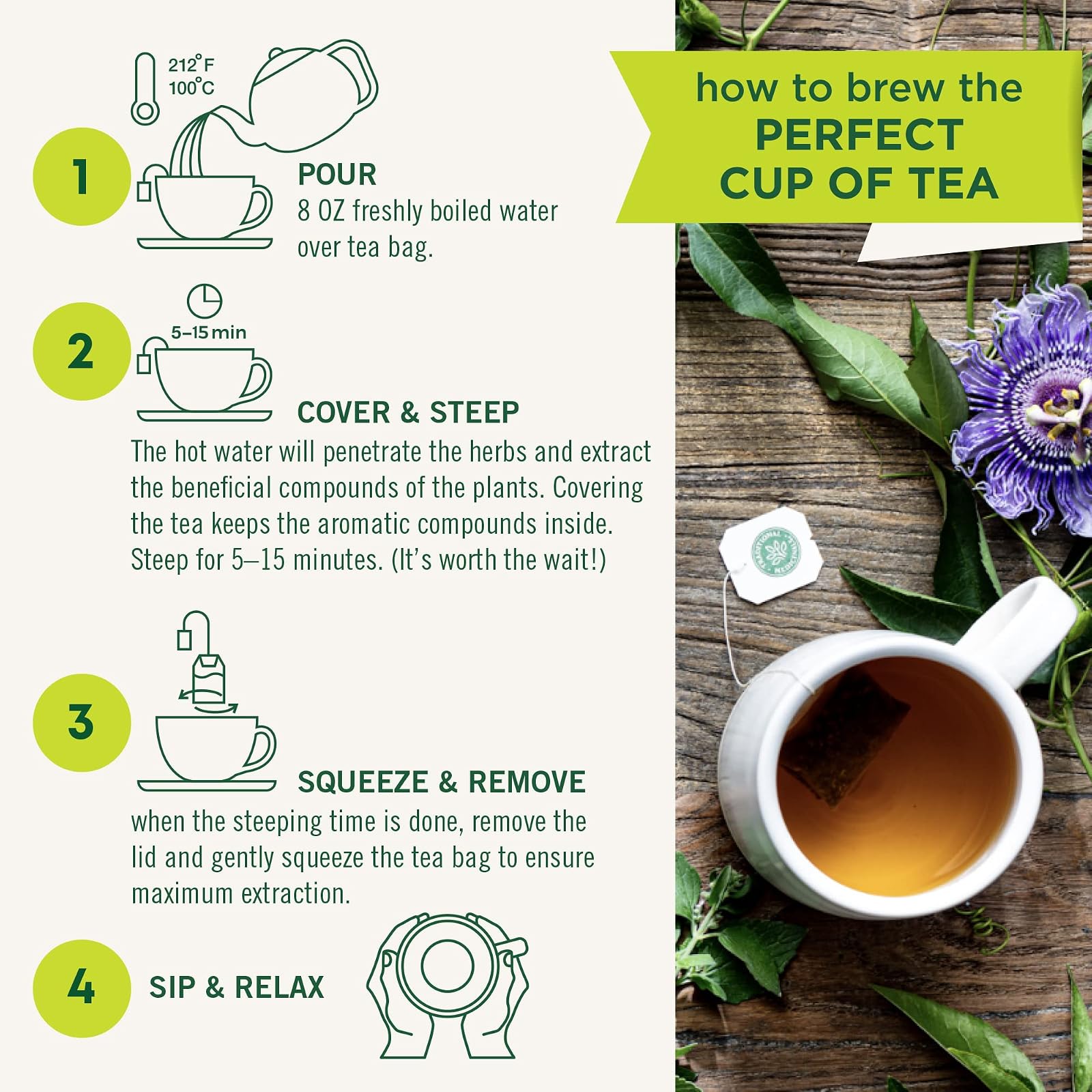 comforting ginger chamomile tea bags