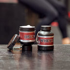 compact whey protein container design