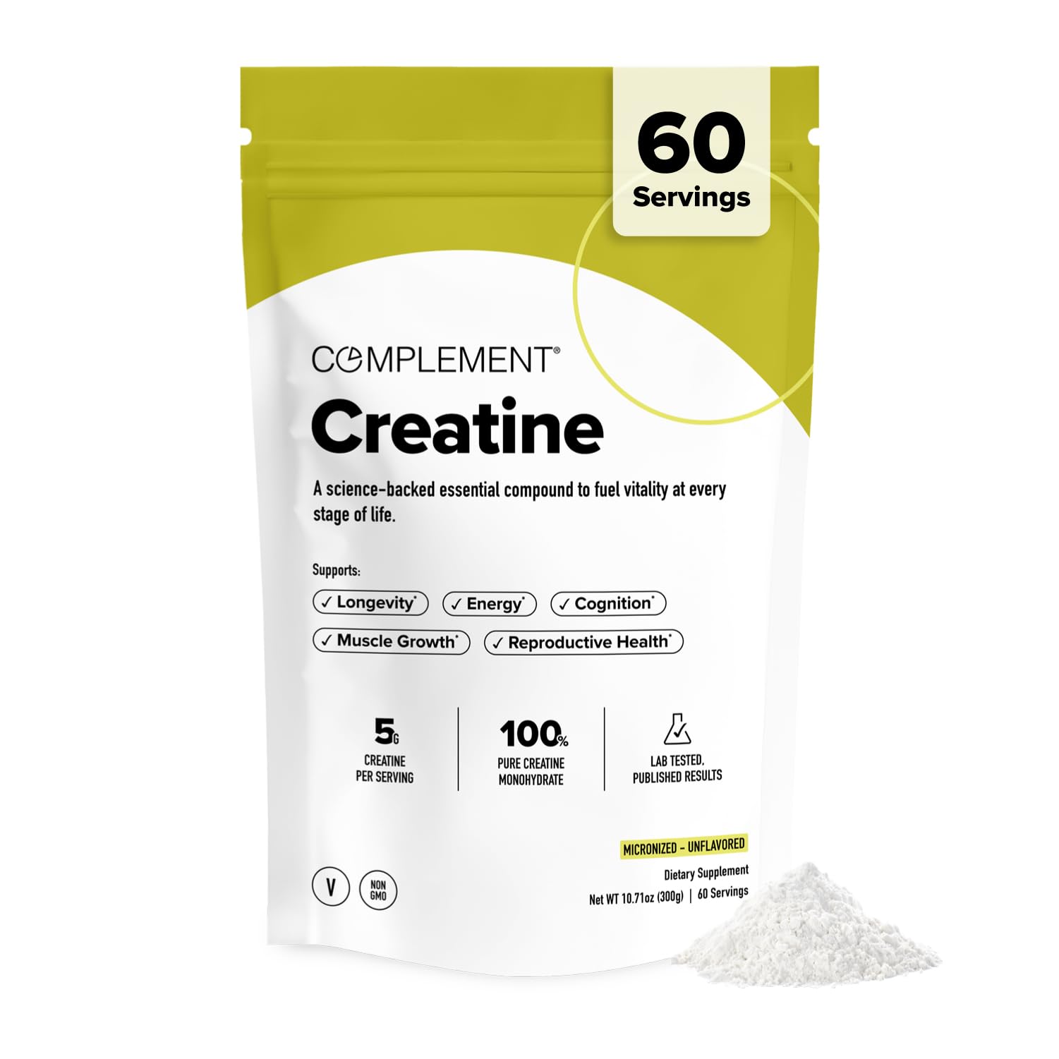 Complement creatine monohydrate for muscle gain