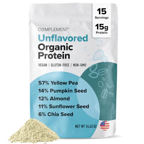 Complement vegan unflavored protein powder