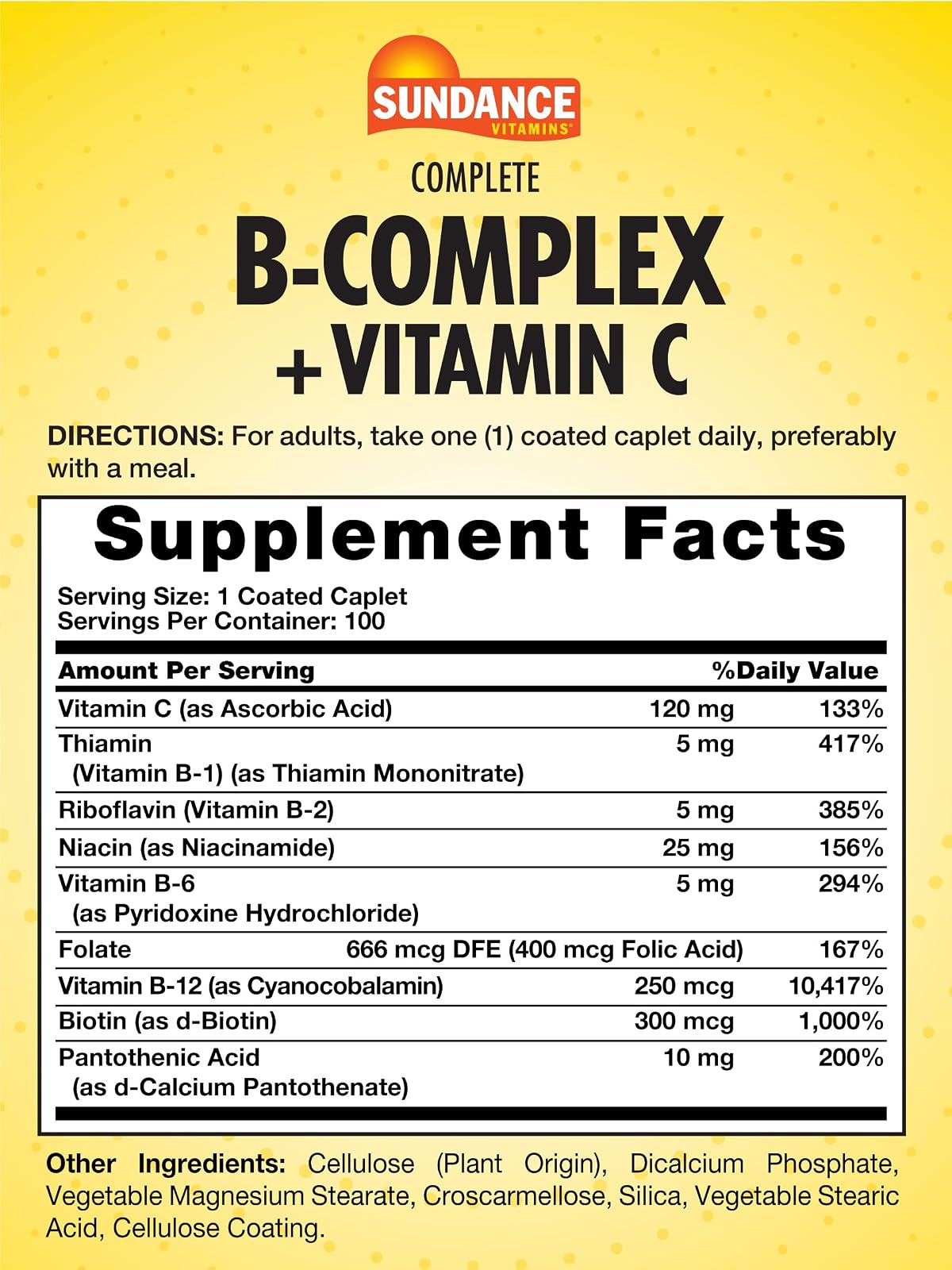 Complete b-complex with vitamin c