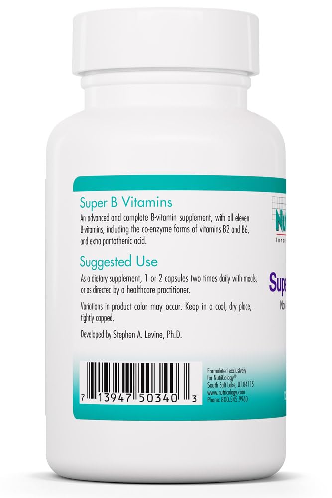 Complete B vitamin capsules for immunity