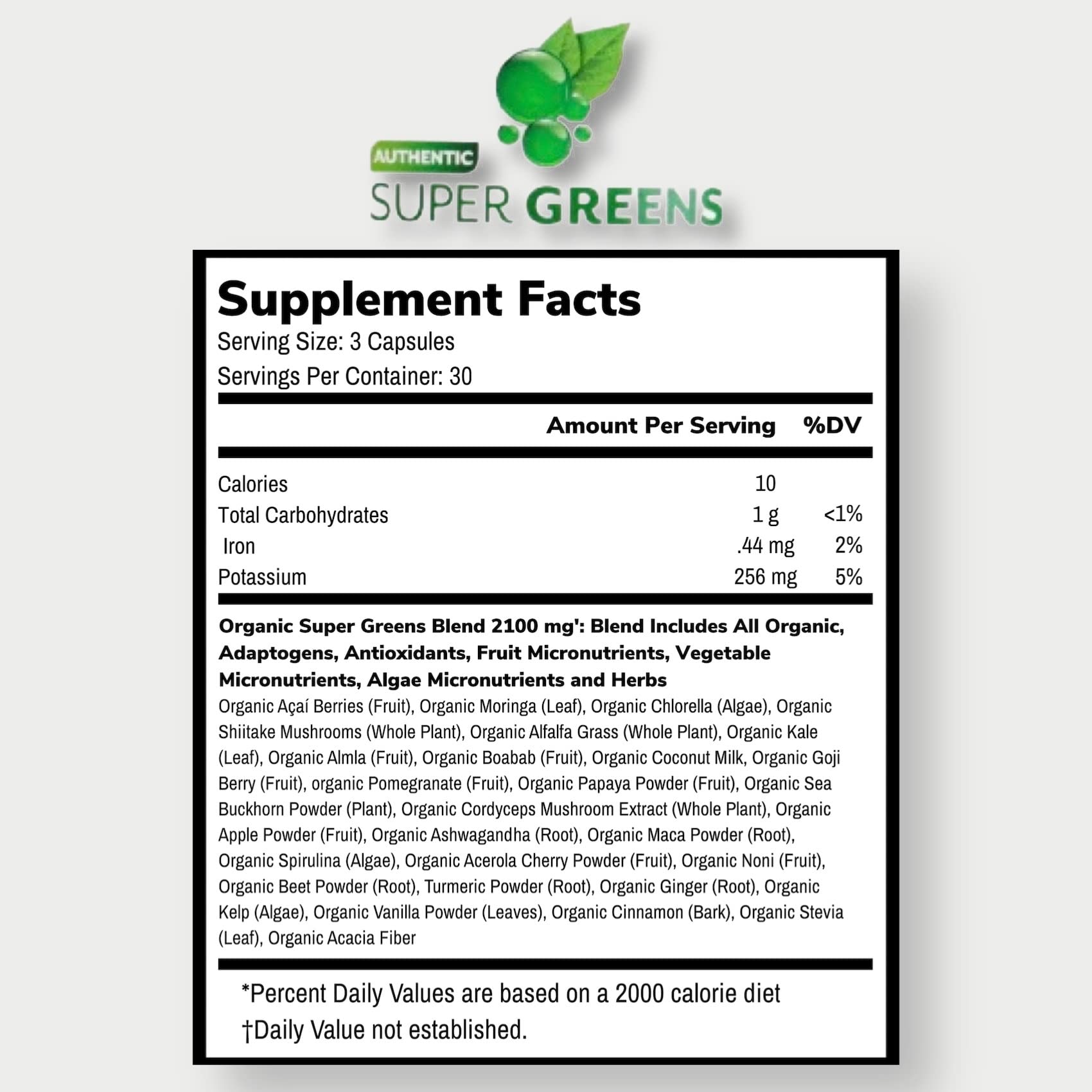 Complete blended vitamin supplement