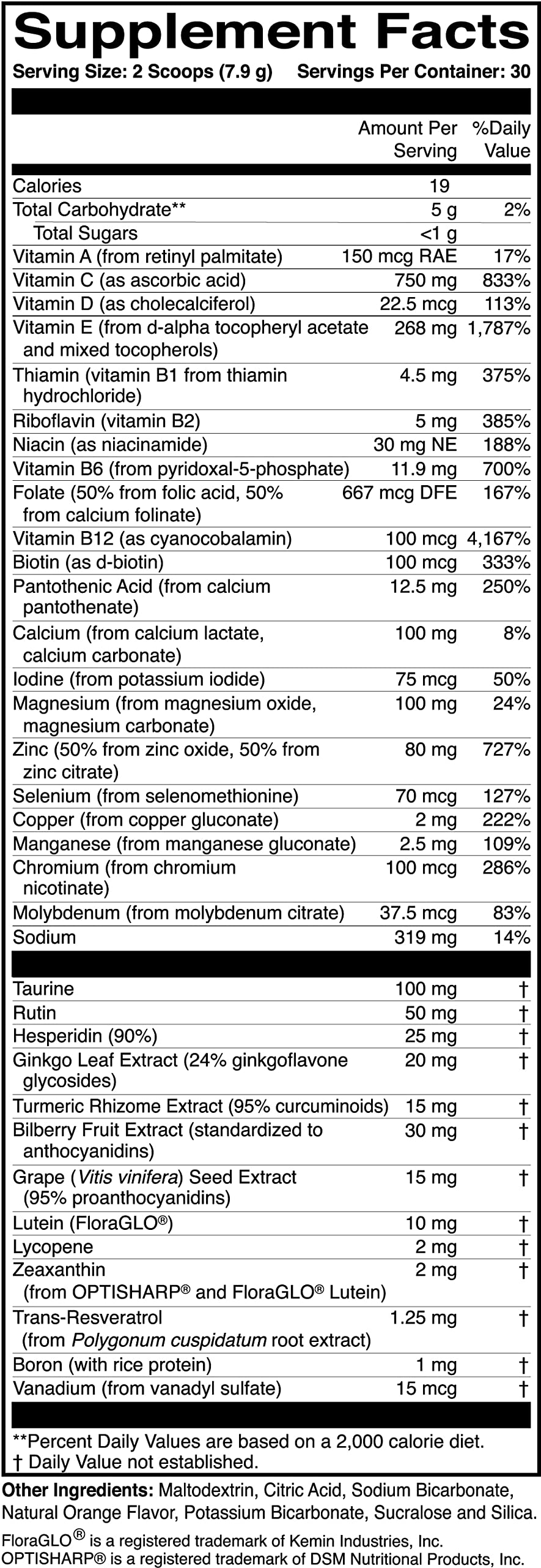 complete drink mix with lutein benefits
