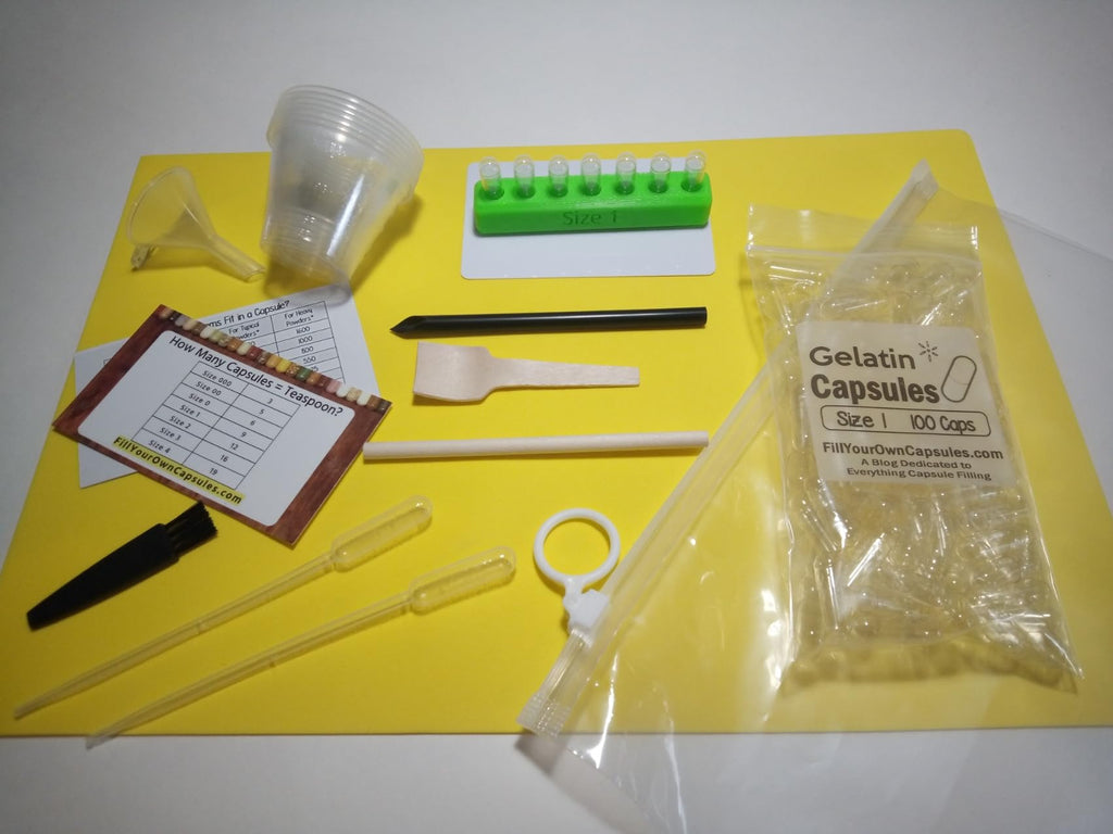 complete kit for herbal capsules