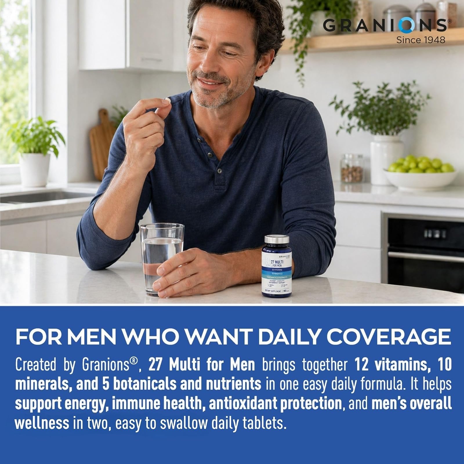 Complete men's health multivitamin formula